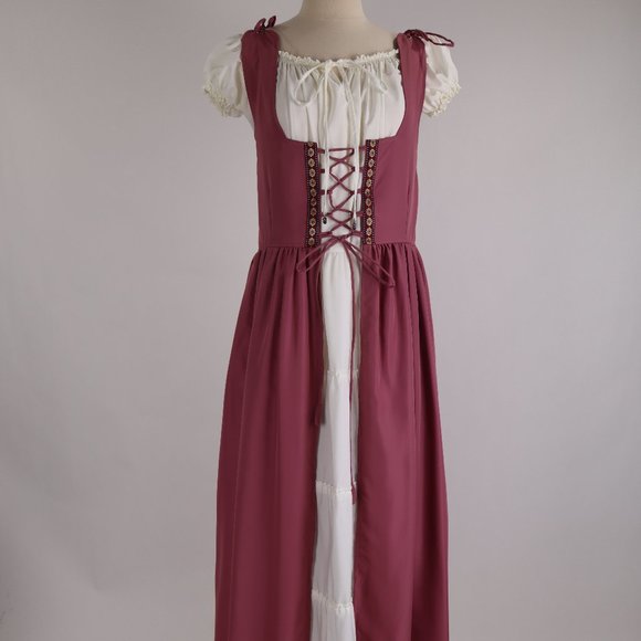 Dresses | Vtg Medievel Prairie Victorian Boho Corset Cottage Core ...